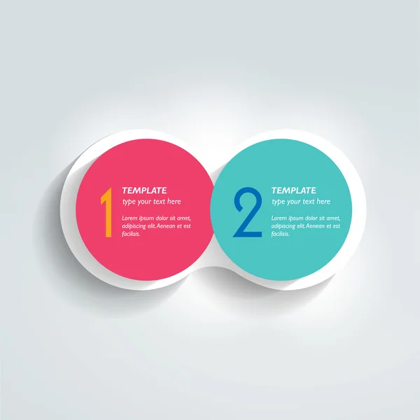 Twee elementen grafiek, regeling, diagram. Infographic sjabloon ...