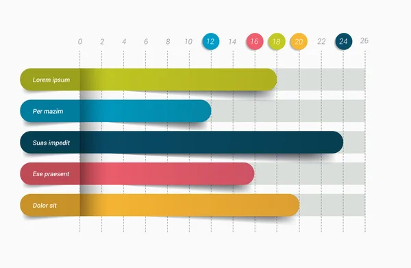 Flat chart, graph. Simply color editable. Infographics elements. Stock ...