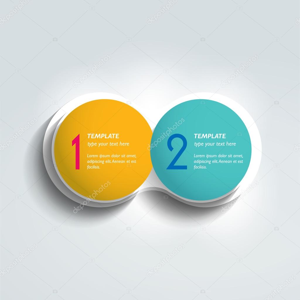 Twee elementen grafiek, regeling, diagram. Infographic sjabloon ...