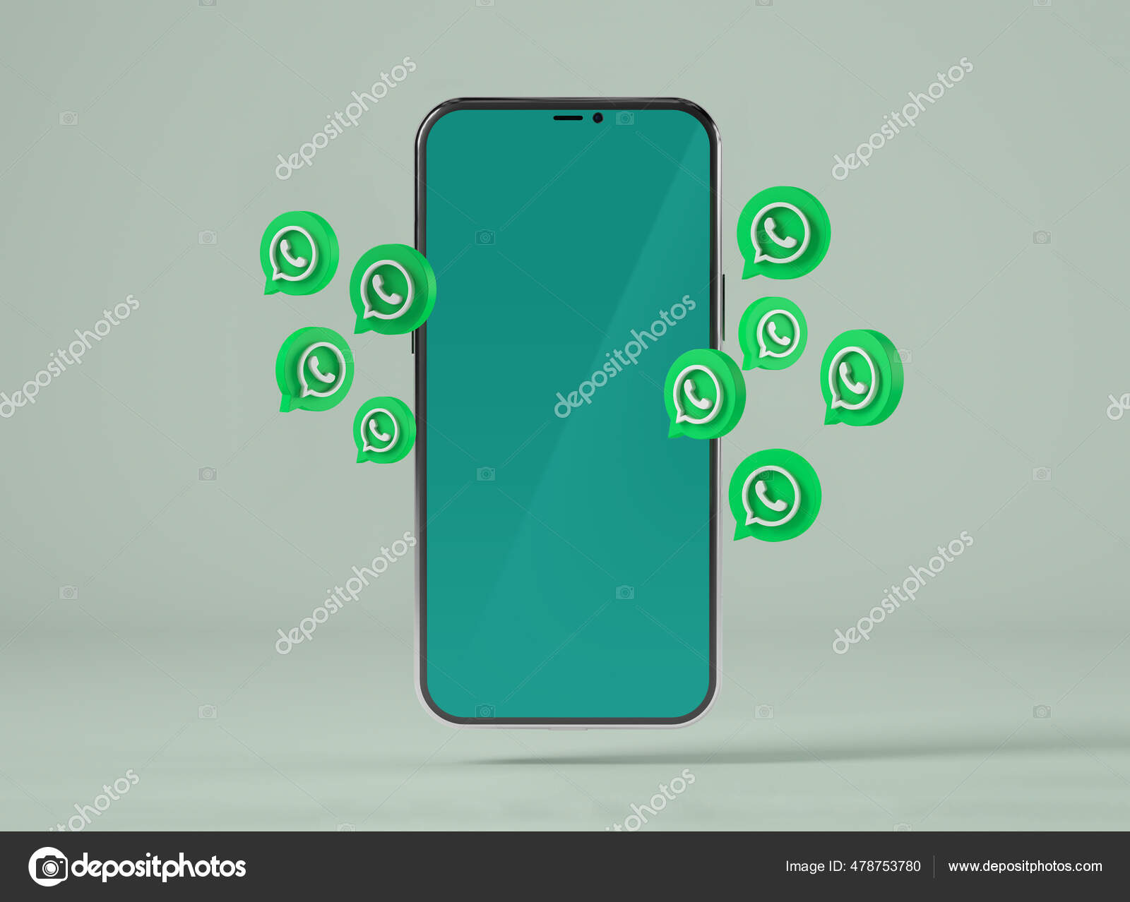 Telefono Inteligente Con Iconos Whatsapp — Foto de stock © Guasch_foto ...