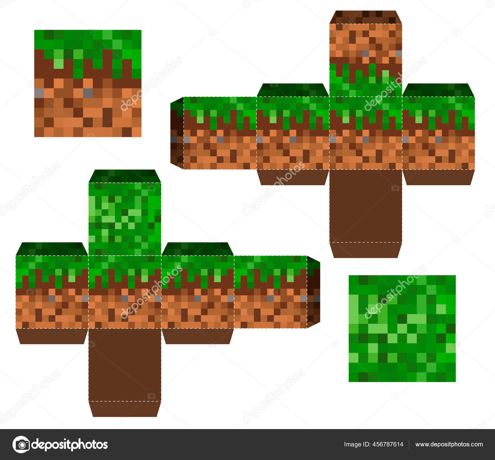 Minecraft Papercraft Mini Blocks