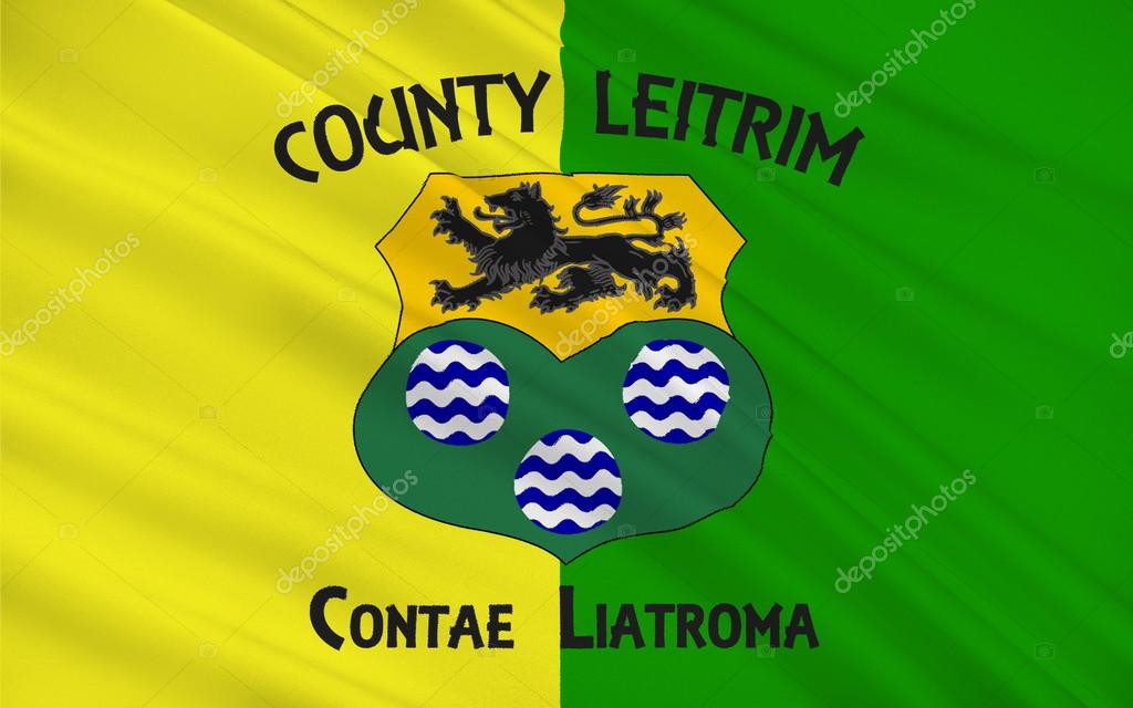 Flag of County Leitrim is a county in Ireland — Stock Photo © zloyel ...