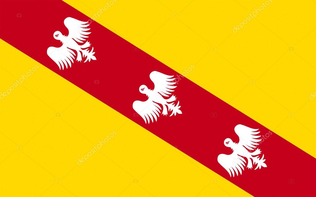 Flag of Lorraine, France — Stock Photo © zloyel #108882240