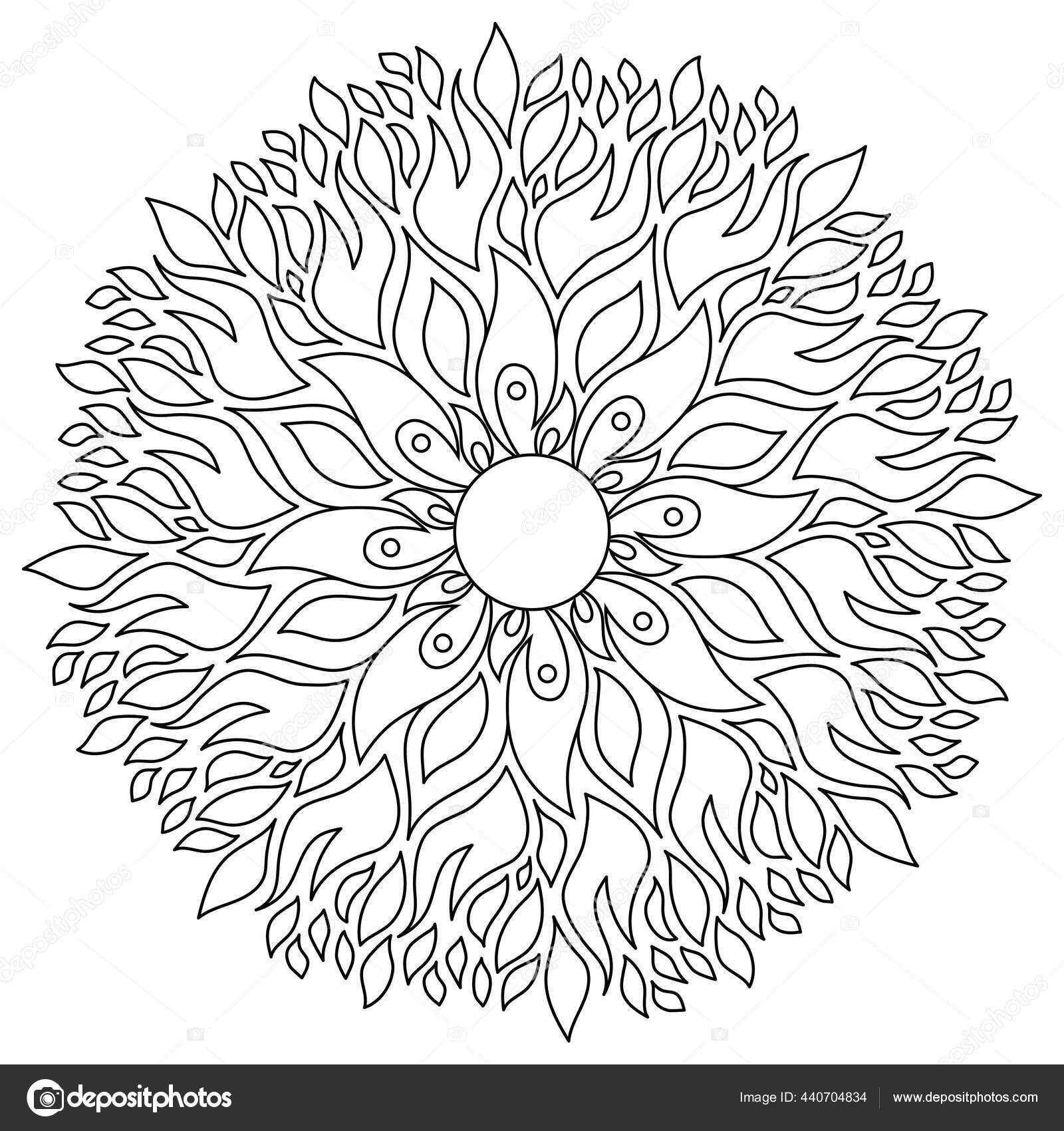 Fire Mandalas Coloring Pages