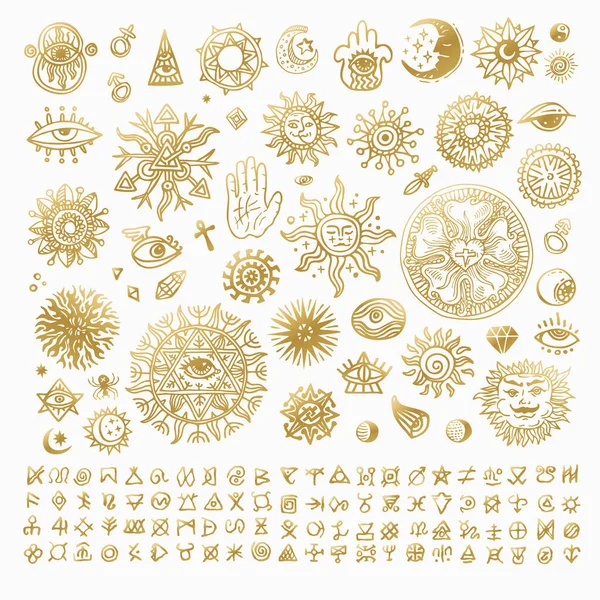 Vector Collection Various Occult Symbols Stock Vector Image by ...