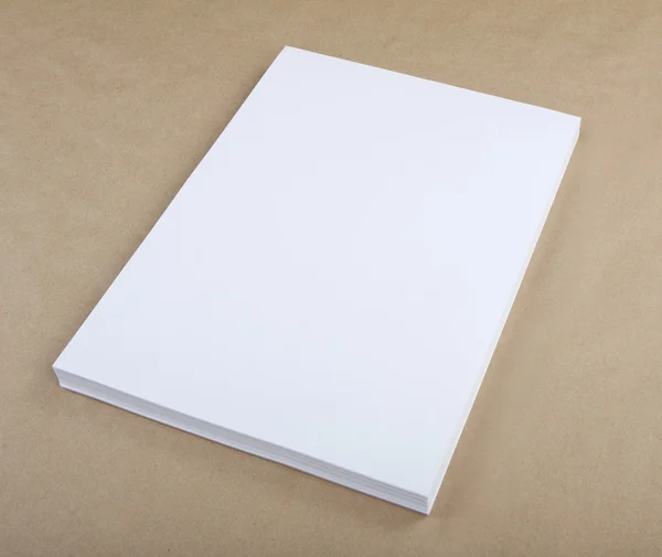 Blank white folding paper flyer Stock Photo by ©fontgraf 78148046