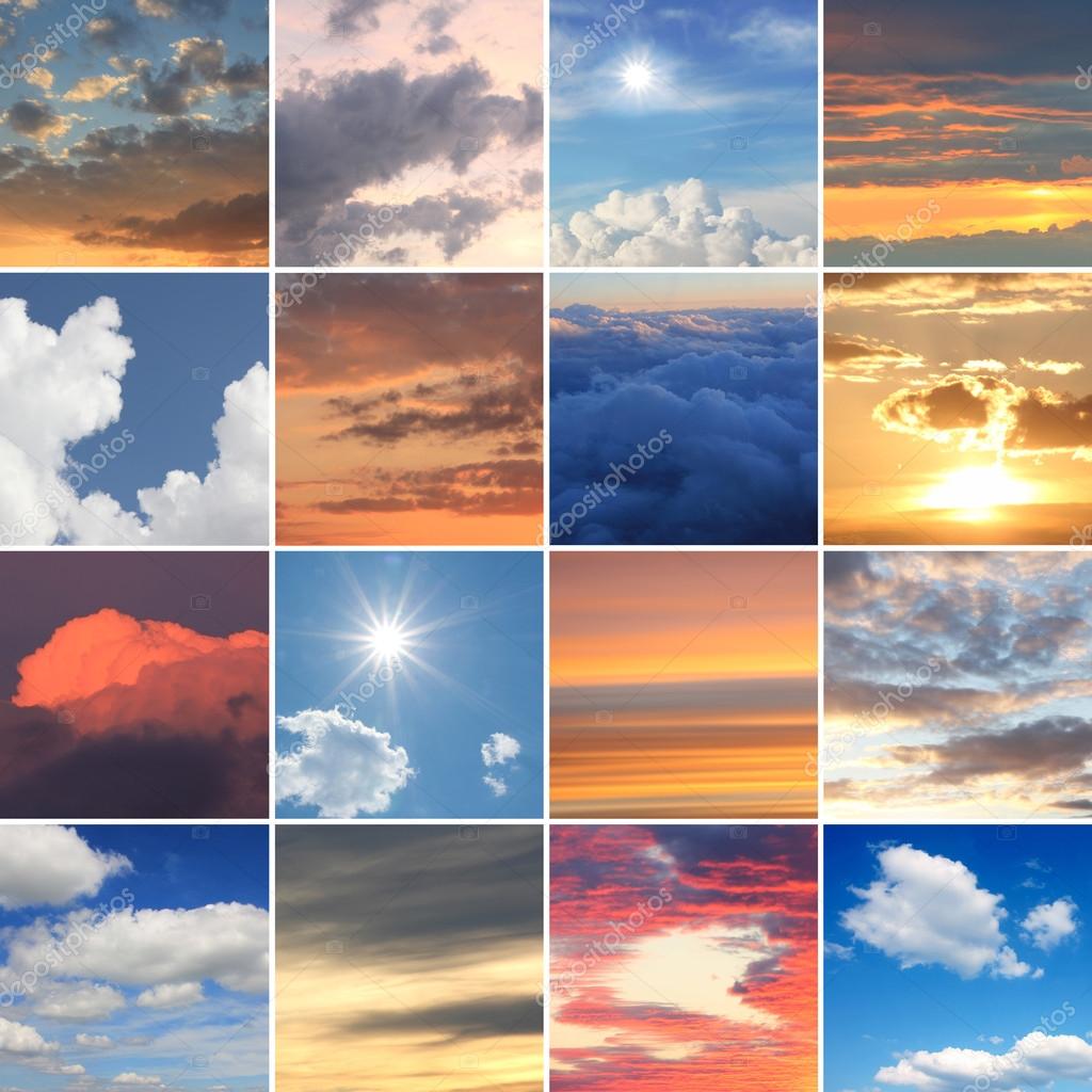 Collage - wolken en luchten — Stockfoto © SusaZoom #52348009