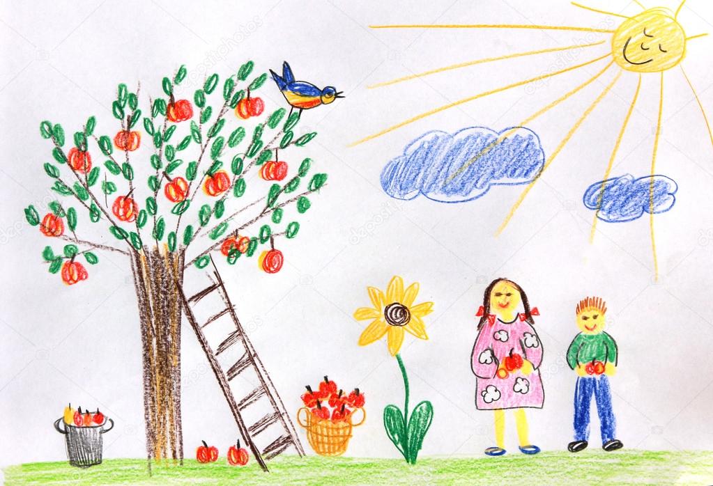 Garden Drawing For Kids How To Draw Garden Drawing Easy For Kids?