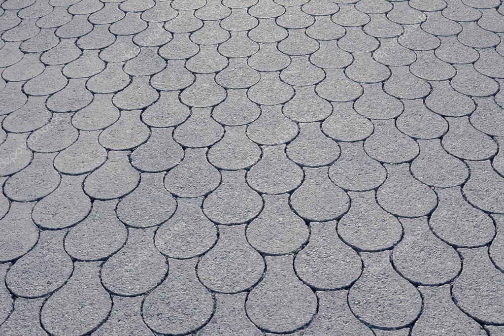 Pavement with fish scale pattern — Stock Photo © SusaZoom #83257918