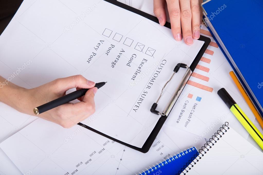 Customer survey — Stock Photo © sergiophoto #68403579