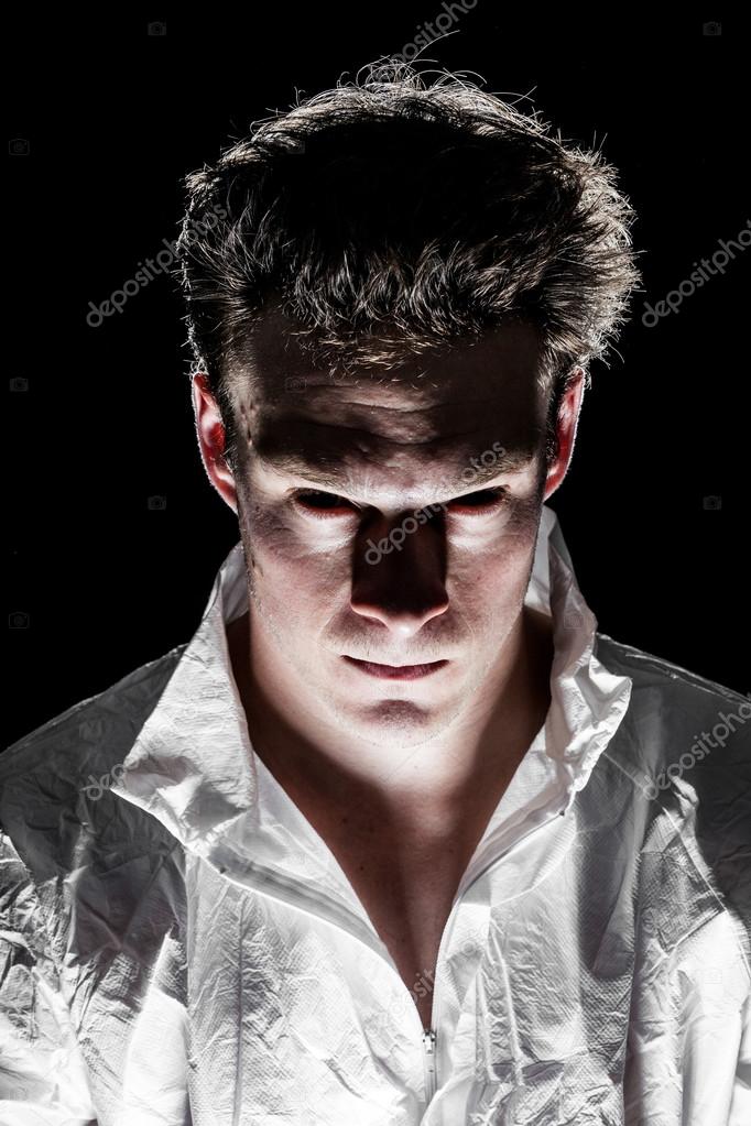 Obscure Freaky Psycho Man — Stock Photo © aetb #67942775