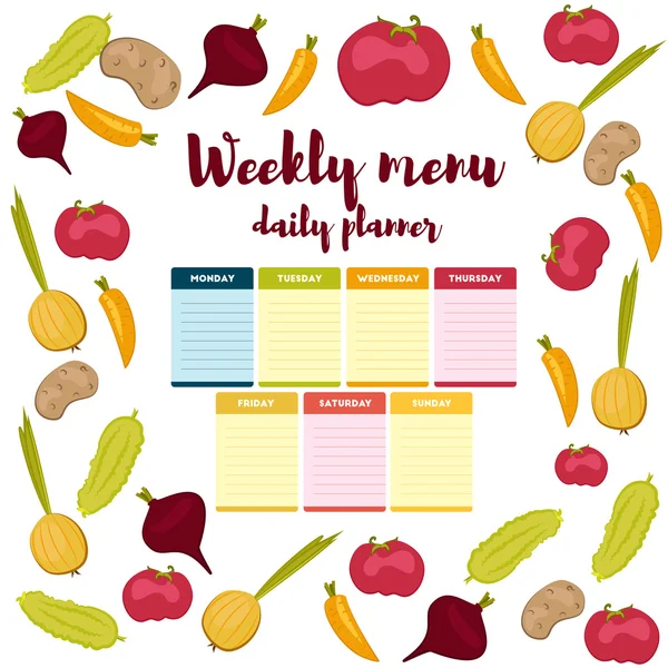 Weekly menu Stock Photos, Royalty Free Weekly menu Images | Depositphotos