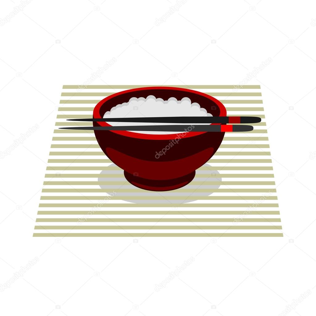 Chinese food rice color vector flat icon Stock Vector Image by ©helen ...