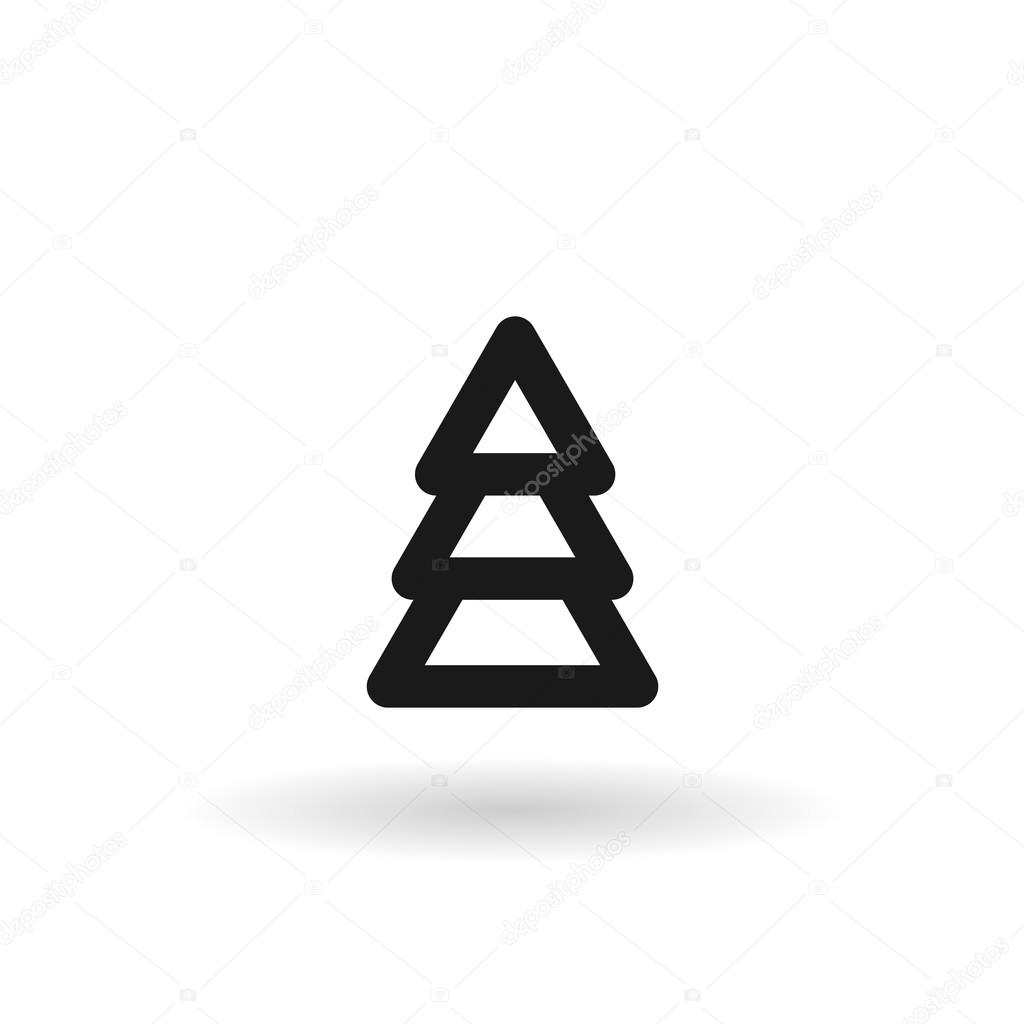 Black pine treeline icon Stock Vector Image by ©helen.tosh #90428394