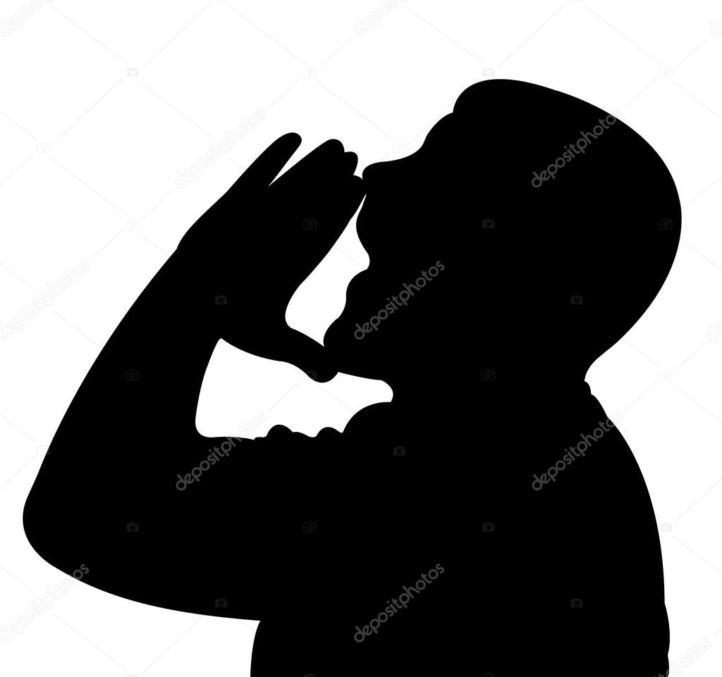 A cheering man Stock Vector by ©Dr.Art 94148280