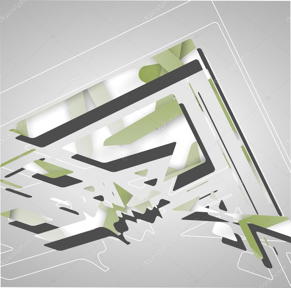 Futuristic geometric background Stock Vector by ©endpz 52566591