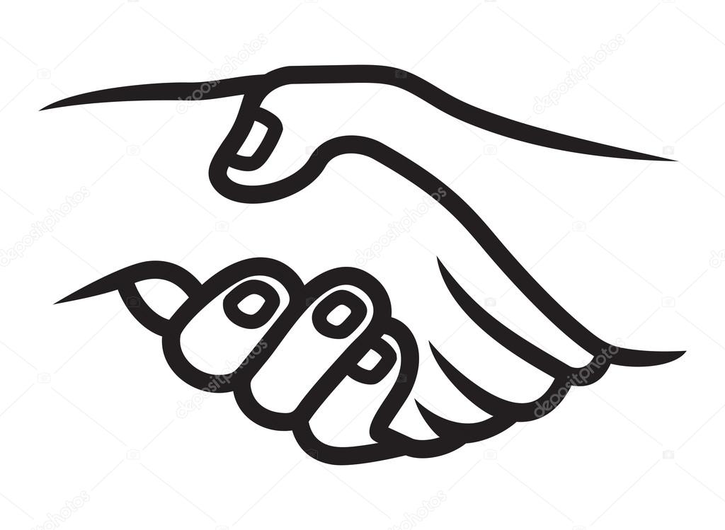 Ikon vektor jabat tangan Vektor Stok oleh ©branchecarica 121252026