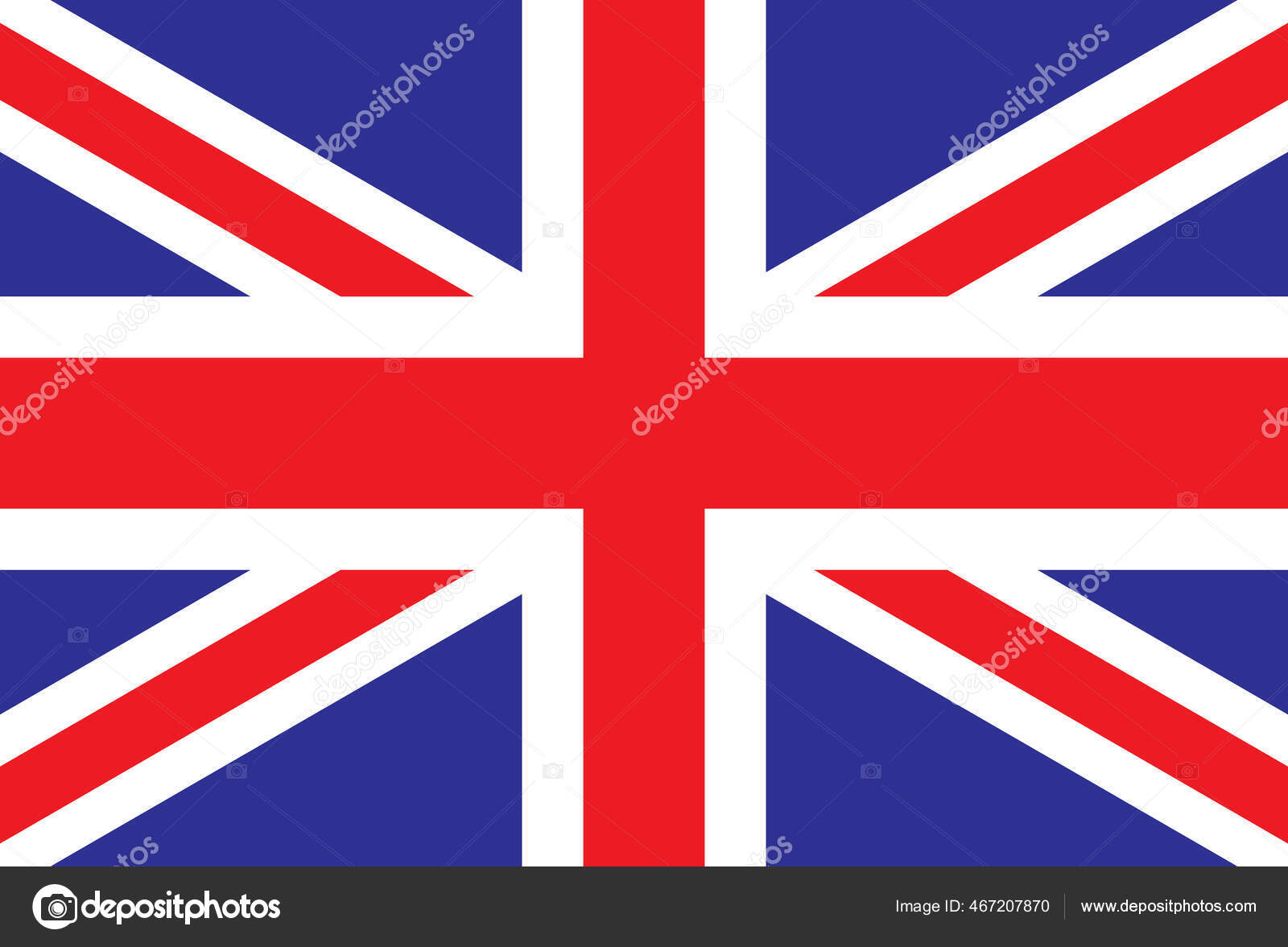 Bendera Inggris Kartun