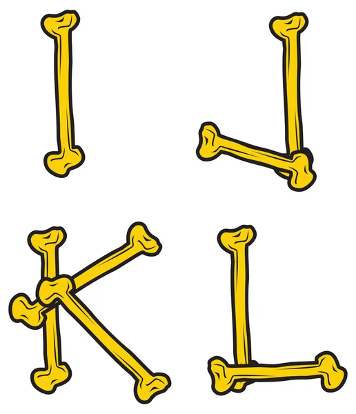 Bones alphabet Vector Art Stock Images | Depositphotos