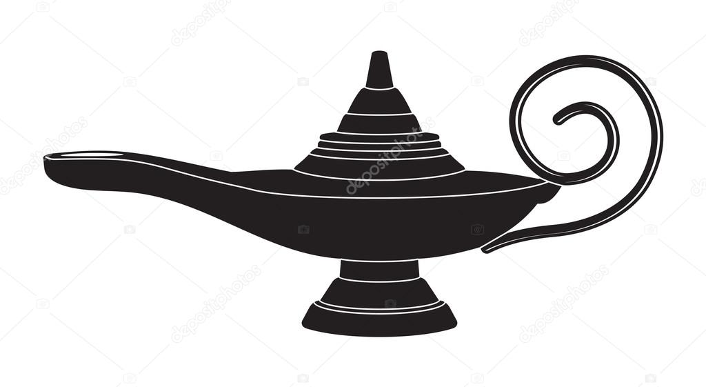 Aladdin magic lamp Stock Vector Image by ©branchecarica #75296289