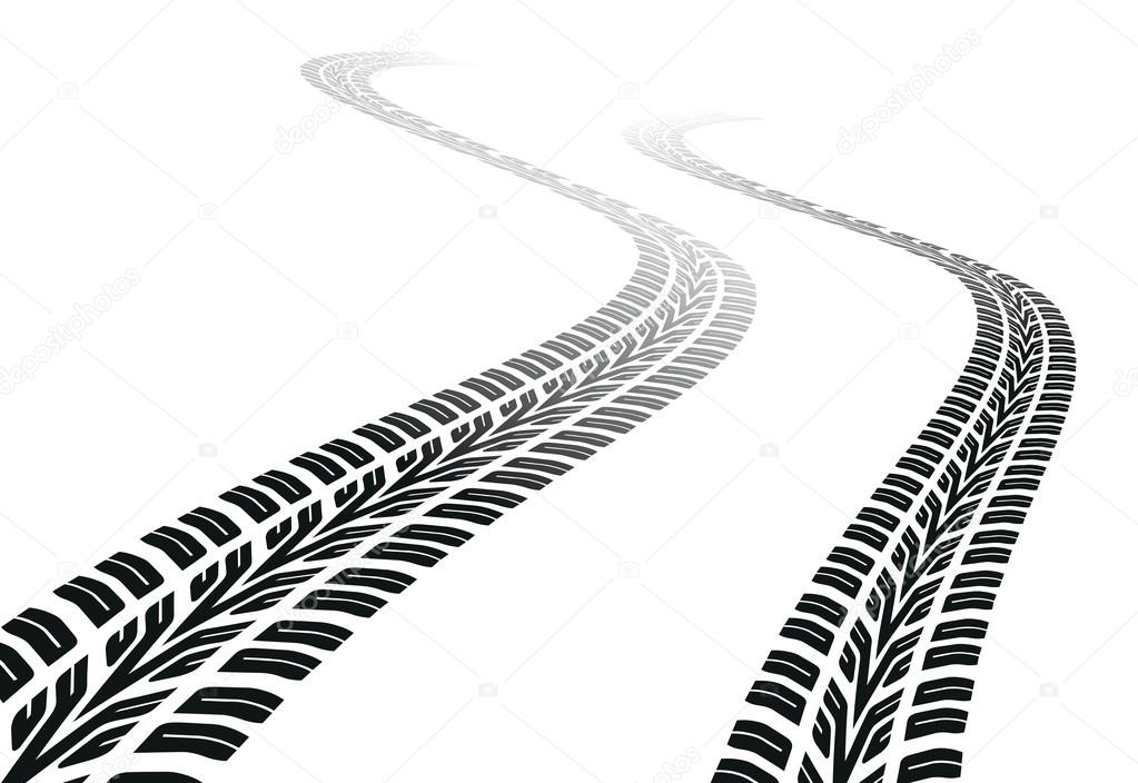 Rastros de devanado de los neumáticos Stock Vector by ©branchecarica ...