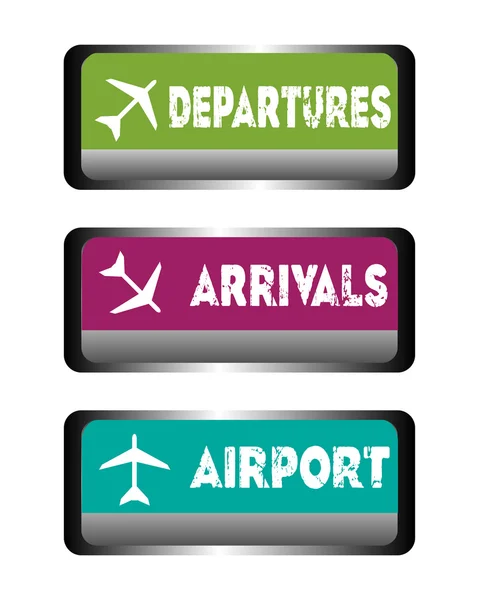 Llegadas salidas Vector Art Stock Images | Depositphotos