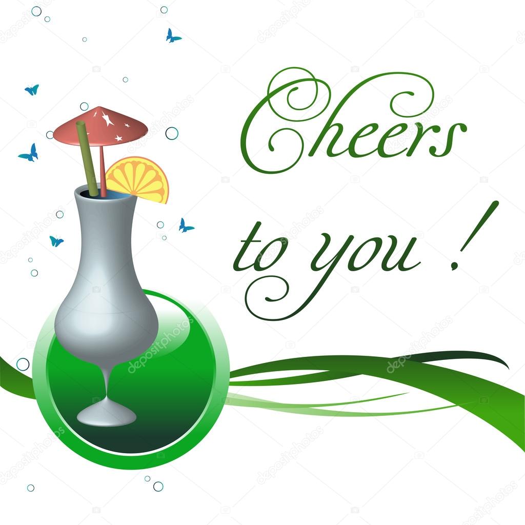 Cheers to you my friend Stock Vector Image by ©oxlock #98206234