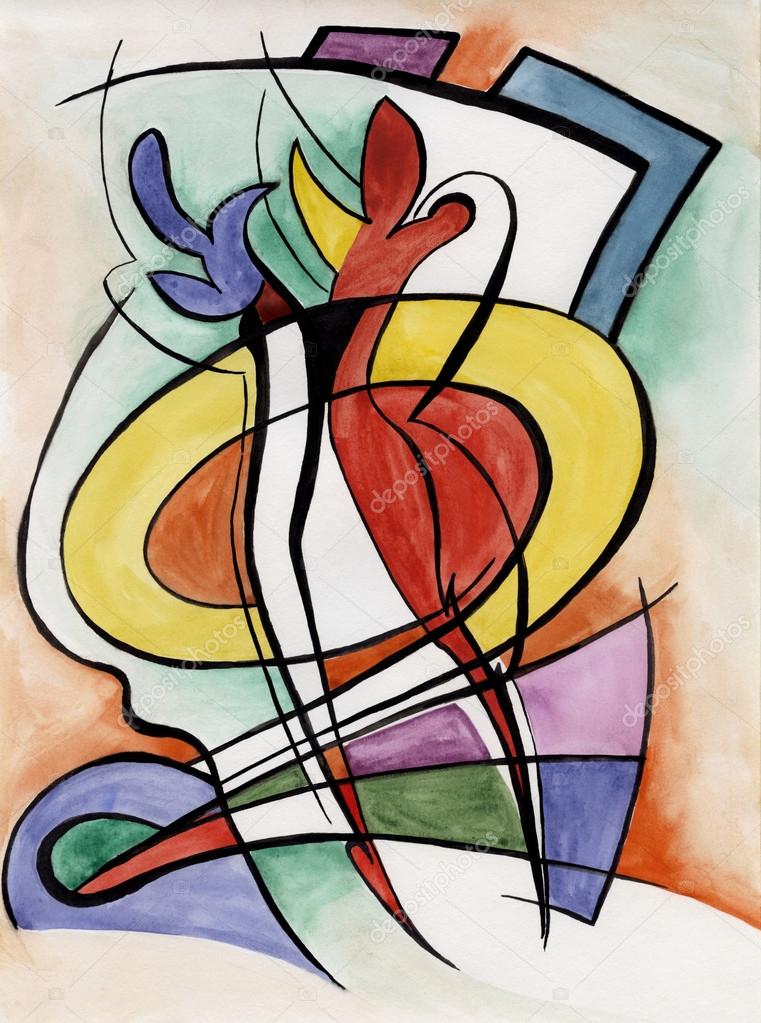 Abstract Paintings Of People Dancing
