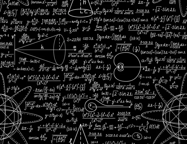 Math vector seamless pattern with plots, figures and calculations. You ...