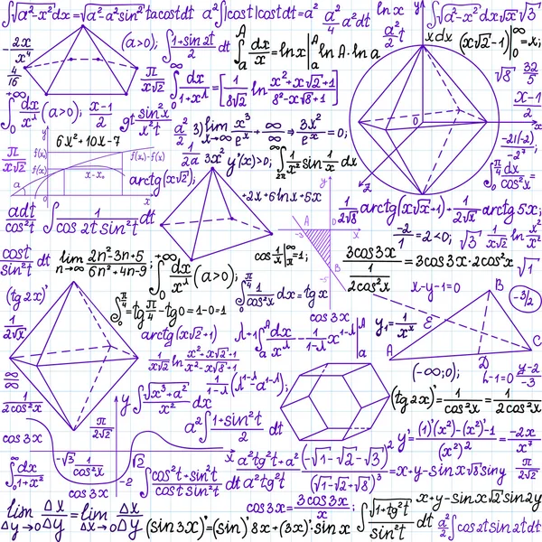 Maths seamless pattern. EPS 8 — Stock Vector © beresdmit2501 #9422136