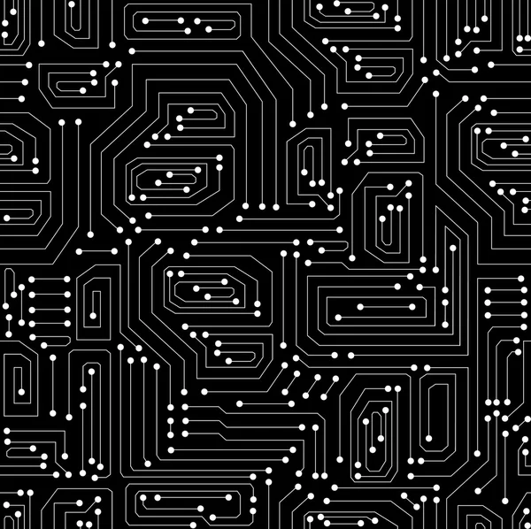 Technical vector endless texture with circuit board. Computer seamless ...