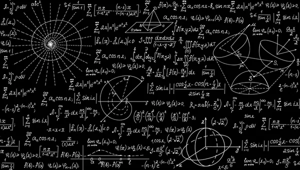 Math vector seamless pattern with plots, figures and calculations. You ...