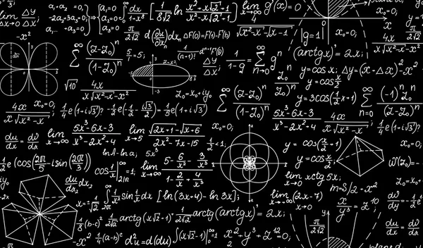 Physics Formulas. Seamless texture. School blackboard with the formulas ...