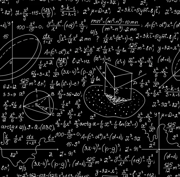 Math vector seamless pattern with plots, figures and calculations. You ...