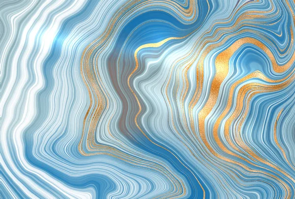 Gold marble design. A beautiful combination of dark blue and light blue ...
