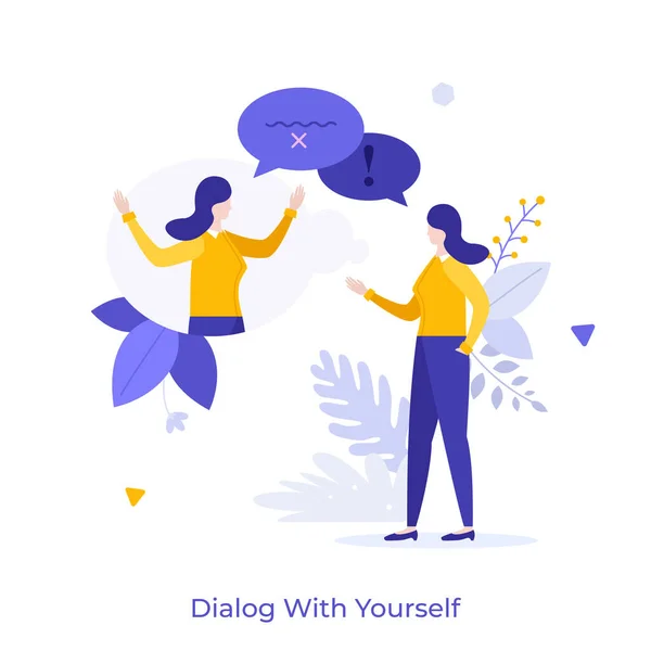 698 Self talk Stock Illustrations | Depositphotos