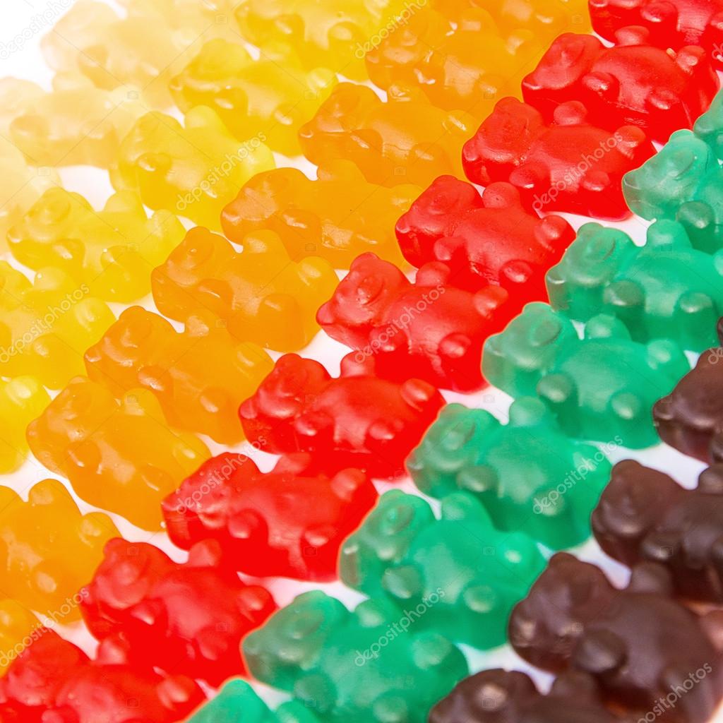 Penutup tekstur latar belakang gummy bears — Stok Foto © alisanna #72829917