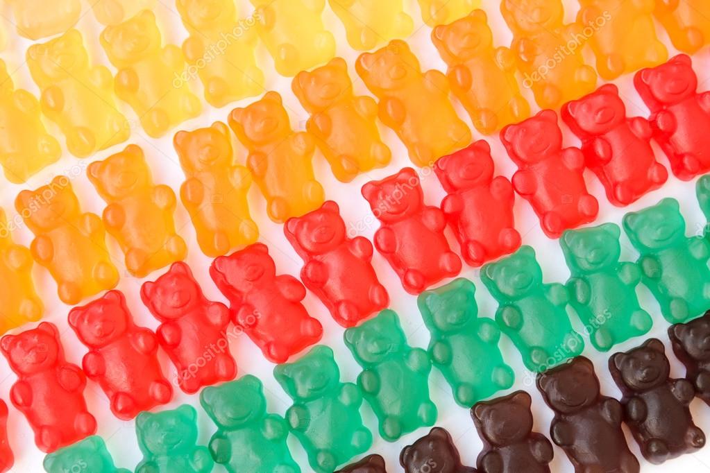 Gummy bears series background texture closeup — Stock Photo © alisanna ...