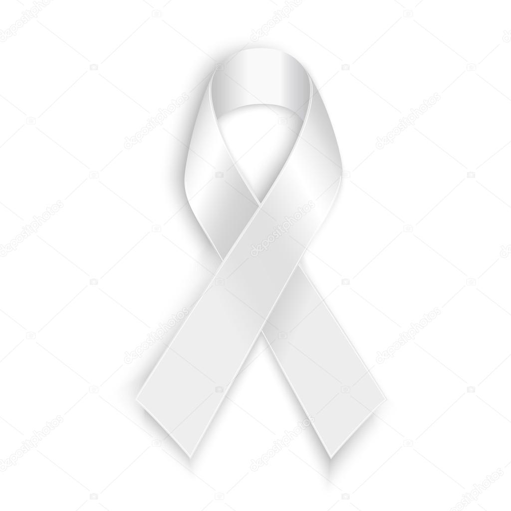 White Awareness Ribbon