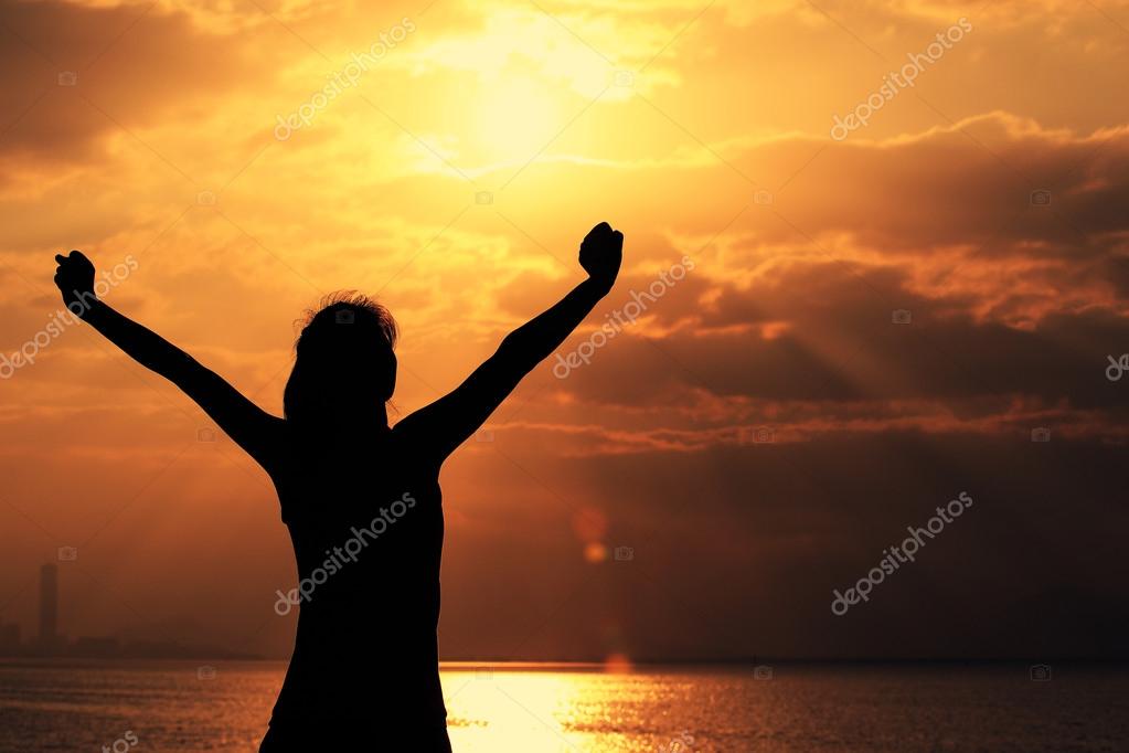 Woman open arms — Stock Photo © lzf #56873127