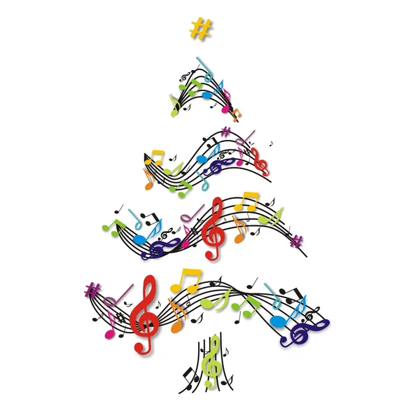 Christmas music background Vector Art Stock Images | Depositphotos