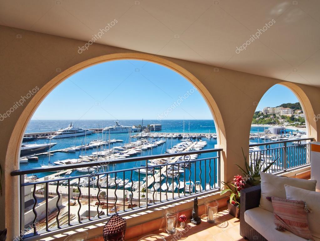 05.29.2013, Monaco, CapDail: View from the balcony of the marina ...