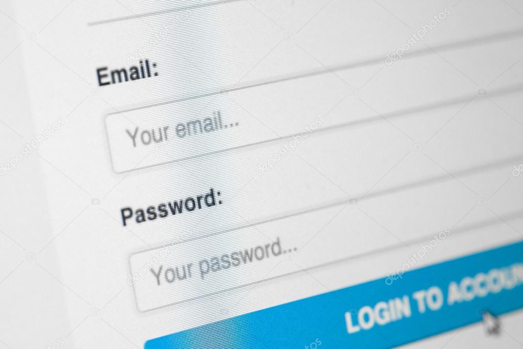 Website Login Screen — Stock Photo © fotomaximum #75323901