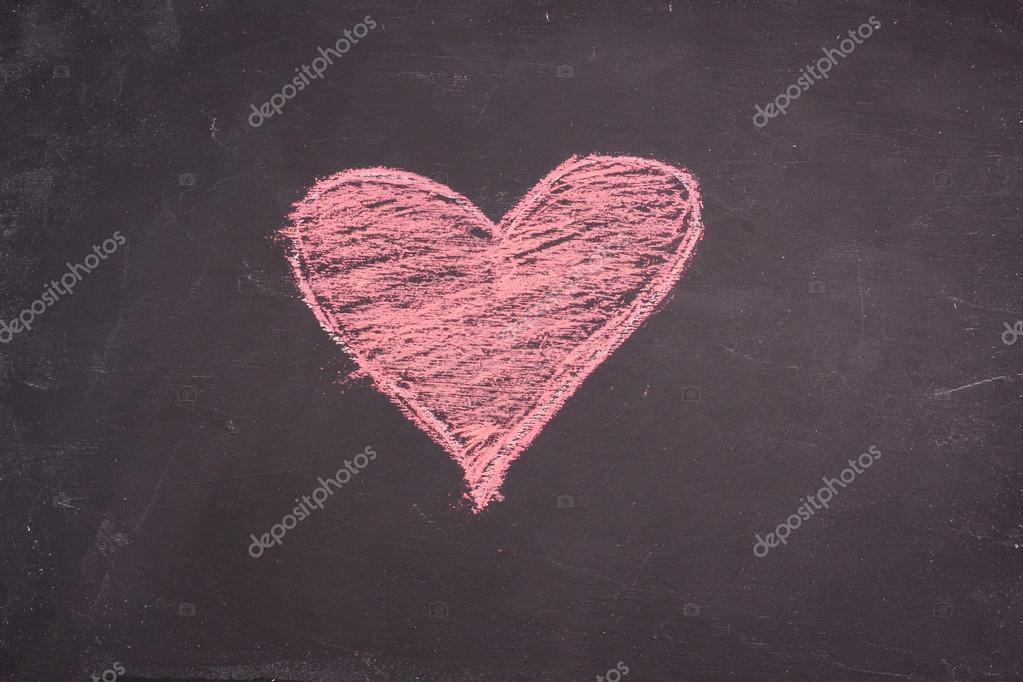 Pink Chalk Heart