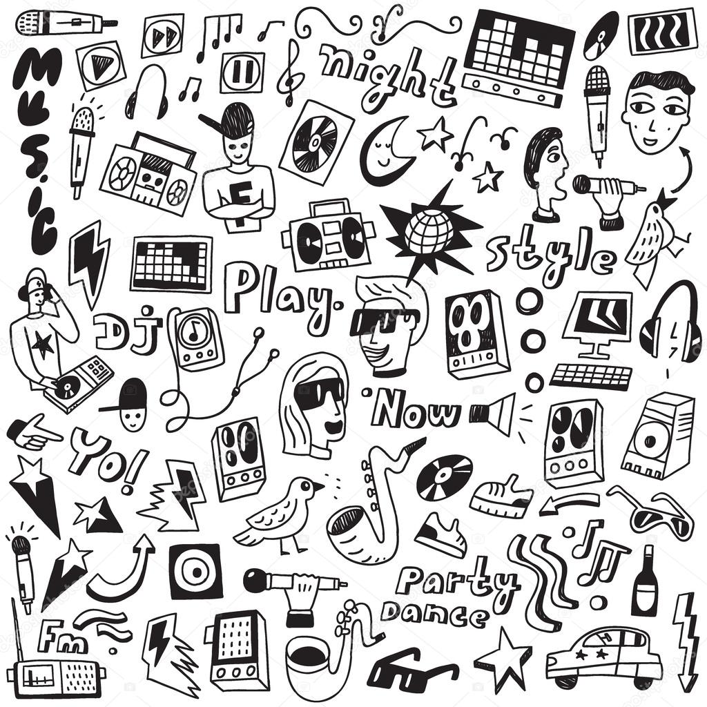 Music - doodles collection Stock Vector Image by ©topform #61385503
