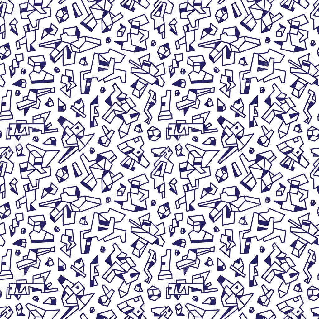 Technology , robots - abstract seamless background Stock Vector Image ...