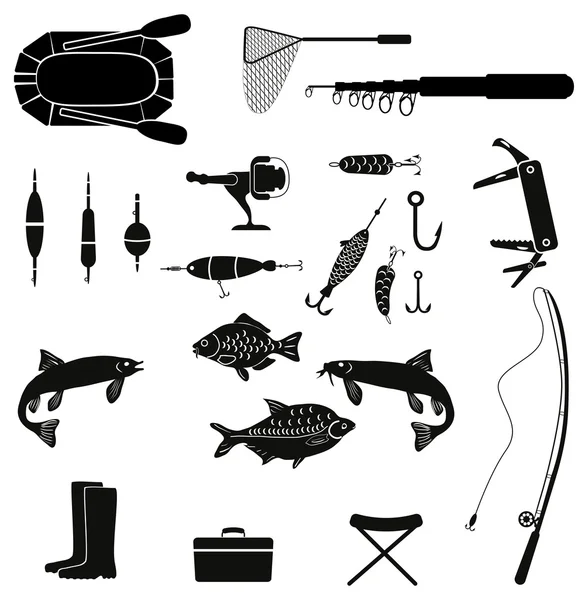 Fishing icon set — Stock Vector © Krylovochka #72261057