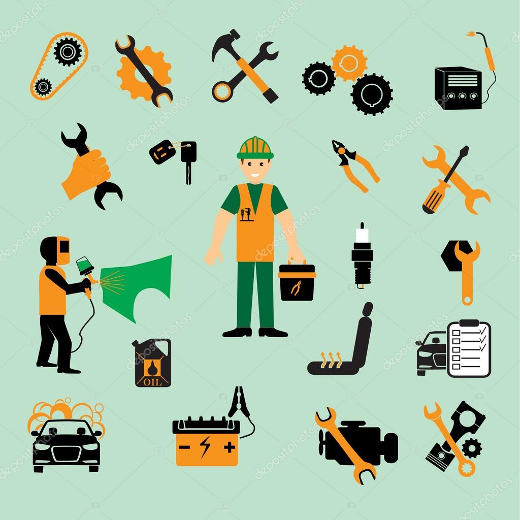 Car service maintenance icon Stock Vector by ©Krylovochka 72260815