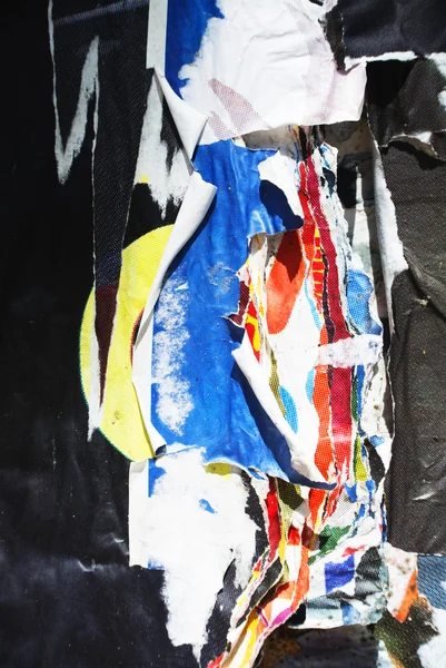 Random collage or over-layered papers wall background texture Stock ...