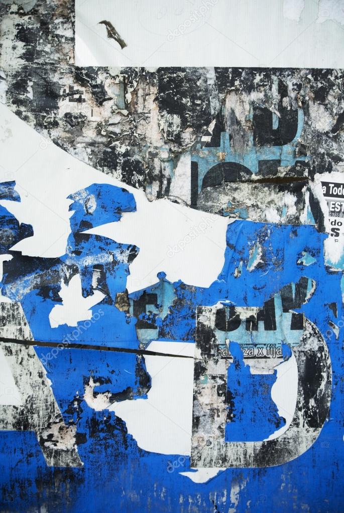 Random background collage paper typography texture on wall Stock Photo ...